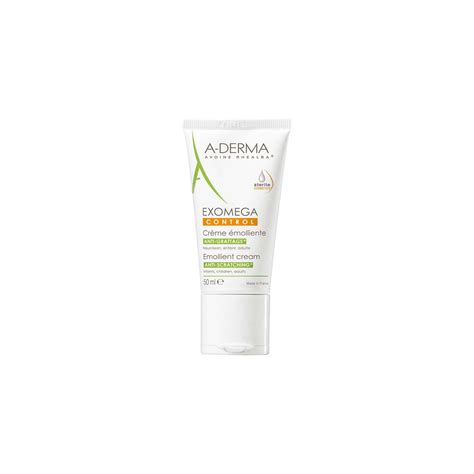 A-Derma EXOMEGA CONTROL Crème émollient anti-grattage stérile, 50ml