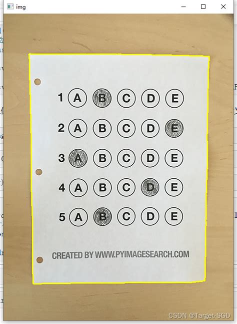 实战分享用 Python 实现答题卡识别 知乎