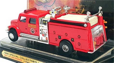 Road Champs 14cm Long 42018 New Orleans Fire Engine Truck Red — Rm
