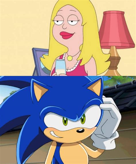 Sonic Blushes At Francine Smith By Sonicfan03 On Deviantart