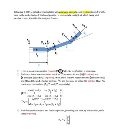 [solved] below is a 3 dof serial robot manipulator solutioninn