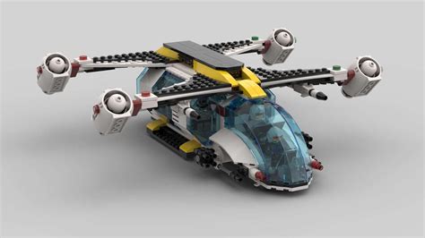 Lego Moc Space Dropship Mk06 By Kedvard Rebrickable Build With Lego