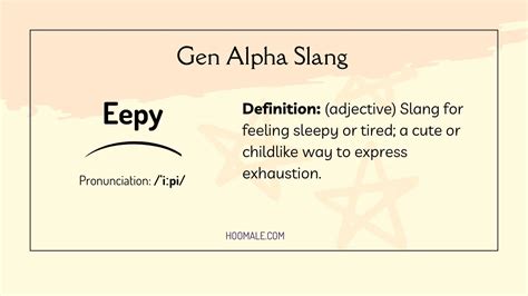 What Does Eepy Mean Slang Dictionary Gen Alpha World