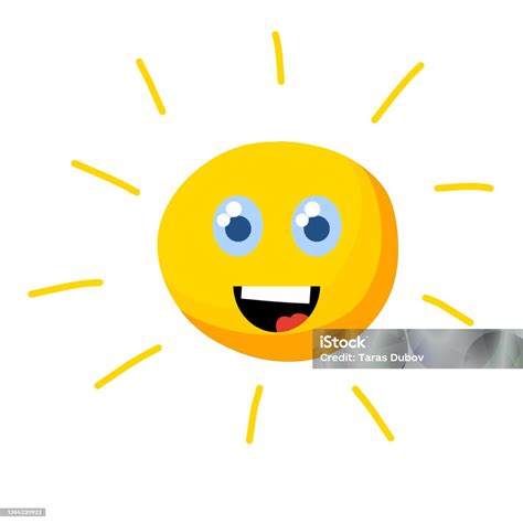 귀여운 태양 여름과 자연의 요소 노란색 따뜻한 물체 만화 일러스트레이션 재미 귀여운 얼굴과 열과 뜨거운 가공의 인물에 대한 스톡 벡터 아트 및 기타 이미지 Istock