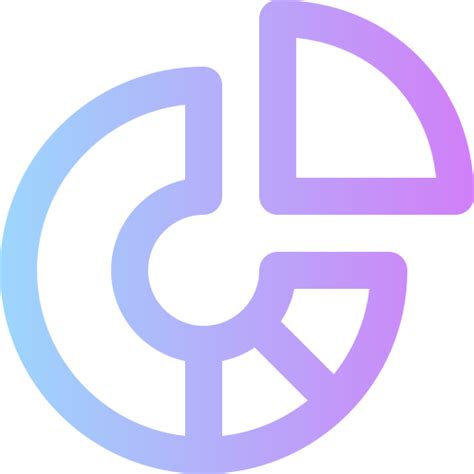 Pie Chart Super Basic Rounded Gradient Icon