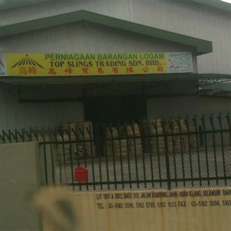 Top Slings Trading Sdn Bhd Office In Klang