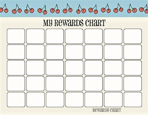 Reward Chart Free Printable Printable Yearly Calendar