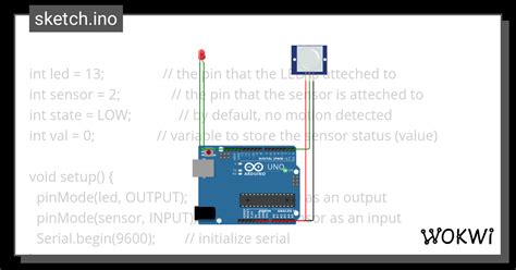 Pir Motion Sensor Wokwi Esp Stm Arduino Simulator