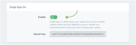 Single Sign On SSO ReplyBox