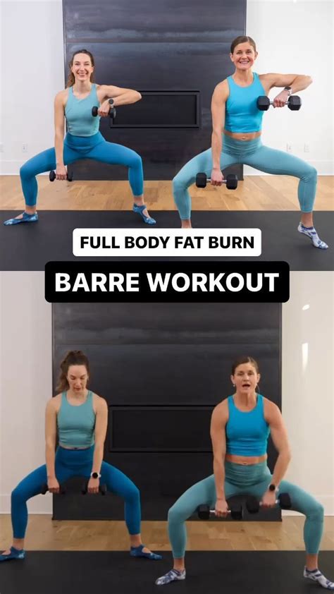 Minute Full Body Barre Workout Video Video Video In Barre Workout Barre Workout
