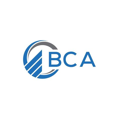 Bca Flat Accounting Logo Design On White Background Bca Creative