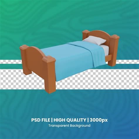 Cama 3d Interior Pacote De Renderização 3d Arquivo Psd Fundo