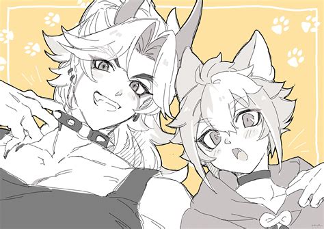 Arataki Itto And Gorou Genshin Impact Drawn By Homareghmr88