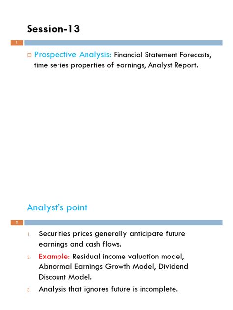 Session 13 Prospective Analysis Fsa Compatibility Mode Pdf