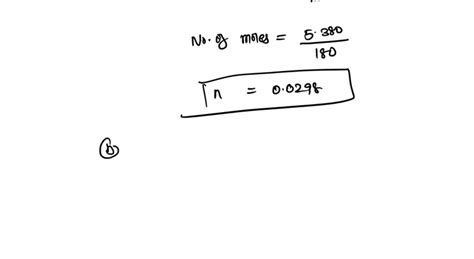 solved answer the following calculate the number of moles of glucose