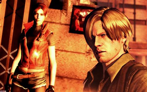 Claire And Leon Resident Evil Wallpaper 30843933 Fanpop