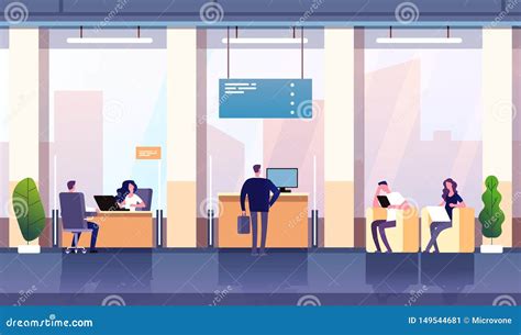 Bank Office Interior Professional Management Banking Investment Stock