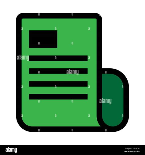 Newspaper Icon Line Isolated On White Background Black Flat Thin Icon On Modern Outline Style