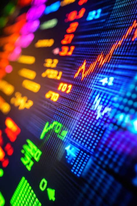 A Vibrant Stock Ticker Displaying Global Currency Rates With Glowing
