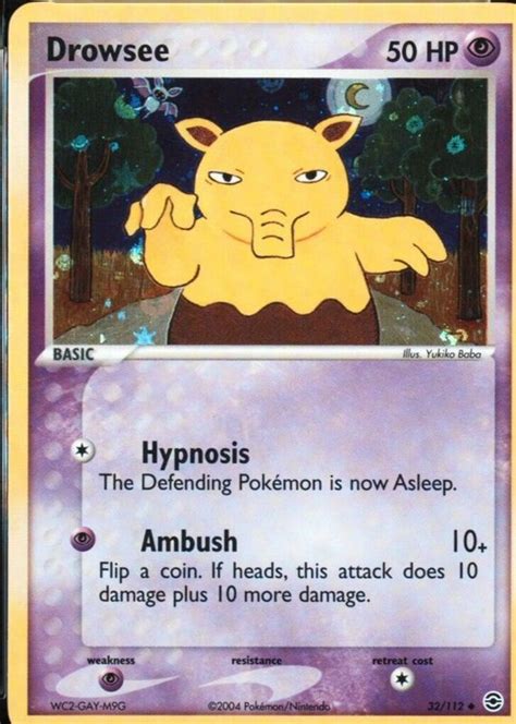 Drowzee 2004 Ex Firered And Leafgreen 032112 Reverse Holo Psa 10 Price