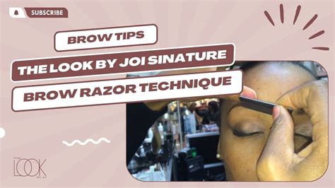 Signature Brow Razor Technique The Look By Joi