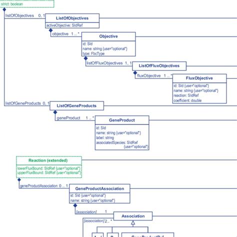 A Uml Representation Of The Flux Balance Constraints Package Derived