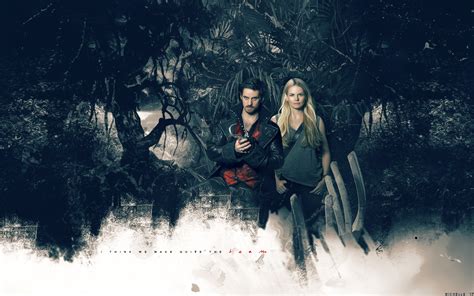 Emma Killian Wallpaper Team Captain Hook And Emma Swan Wallpaper