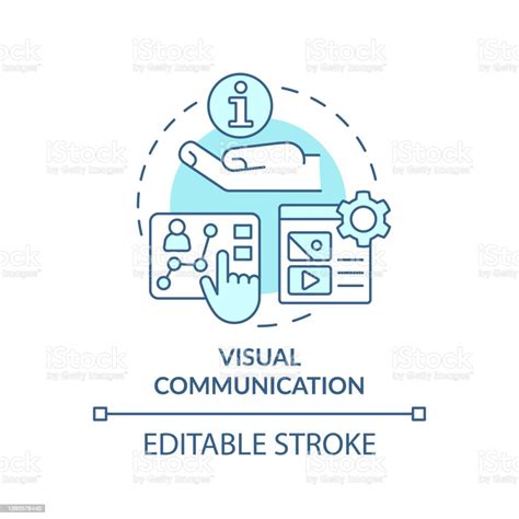 Visual Communication Turquoise Concept Icon Stock Illustration Download Image Now Abstract