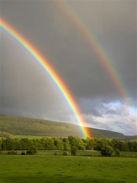 BBC News In Pictures Scottish Borders Tweed Valley Rainbows