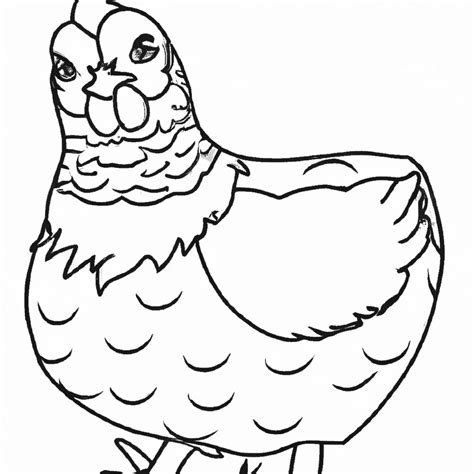 Desenhos De Galinha Gorda Para Imprimir E Colorir Grátis