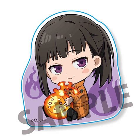 ＜再販＞ぎゅぎゅっとアクリルバッチ炎炎ノ消防隊茉希 尾瀬 ベルハウスショップ