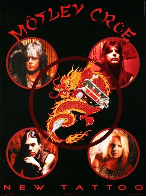 MOTLEY CRUE 2000 NEW TATTOO PROMOTIONAL POSTER Motley Crue Motley