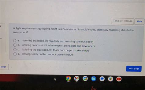 Time Left 11844 Hide In Agile Requirements StudyX