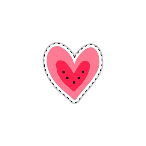 Premium Vector Doodle Sticker With Heart
