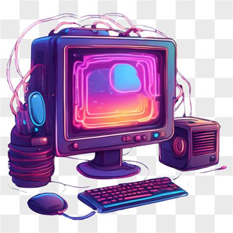 Download Modern Computer Setup With Monitor Keyboard And Peripherals