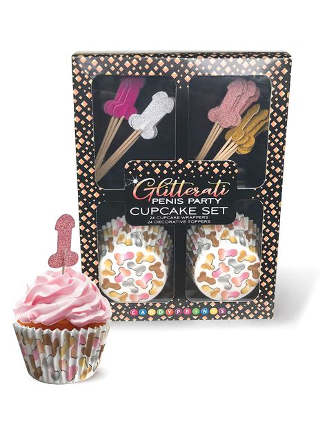 Glitterati Penis Party Cupcake Set Cp1062 03057 Lovers Lane
