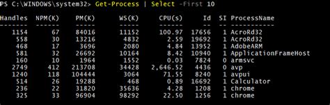 Powershell Get Process Parameters In Powershell Get Process