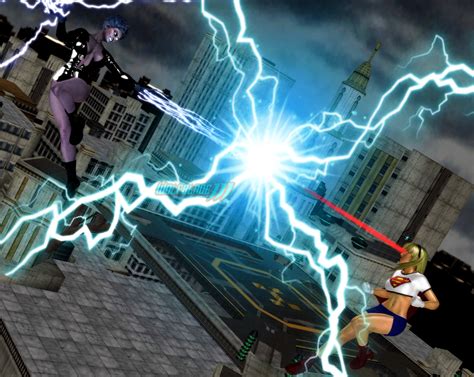 Livewire Vs Supergirl By Wolfblade111 On Deviantart