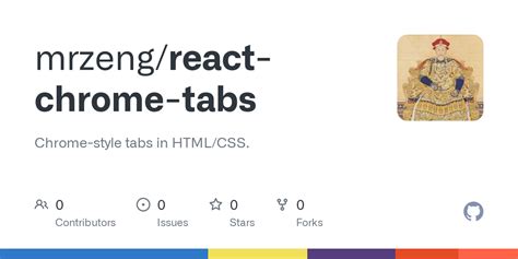 Github Mrzengreact Chrome Tabs Chrome Style Tabs In Htmlcss
