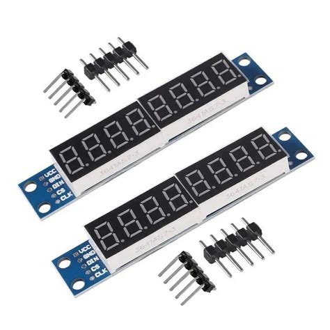 Arduino 51avrstm32 용 8 자리 7 세그먼트 모듈 Max7219 디지털 Led 디스플레이 튜브 2 피스