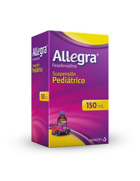 Allegra Pedíatrico 30 Mg 1 150 Ml Fexofenadina Precio Vida Farmacias