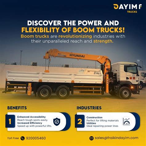 boost accessibility and efficiency with boom trucks dayim trucks