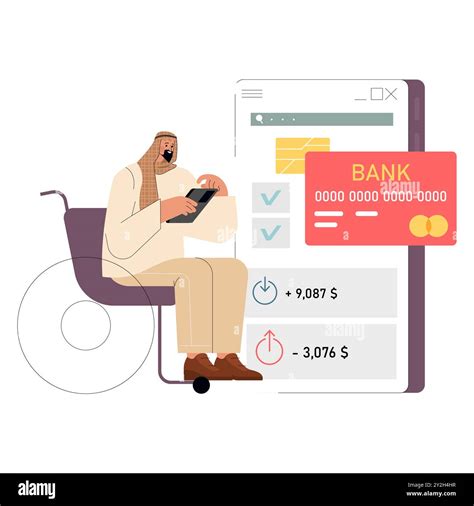 Diverse Businessman On Wheelchair Managing Finances Online Checking