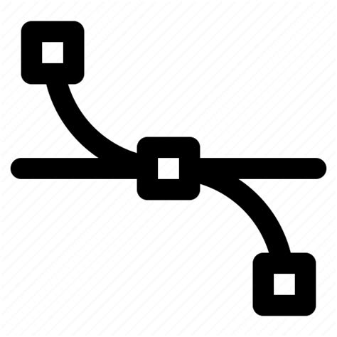 Bezier Curve Vector Icon Download On Iconfinder
