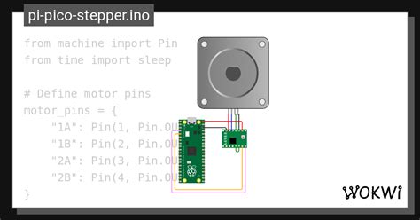 Pi Pico Stepper Py Wokwi ESP32 STM32 Arduino Simulator