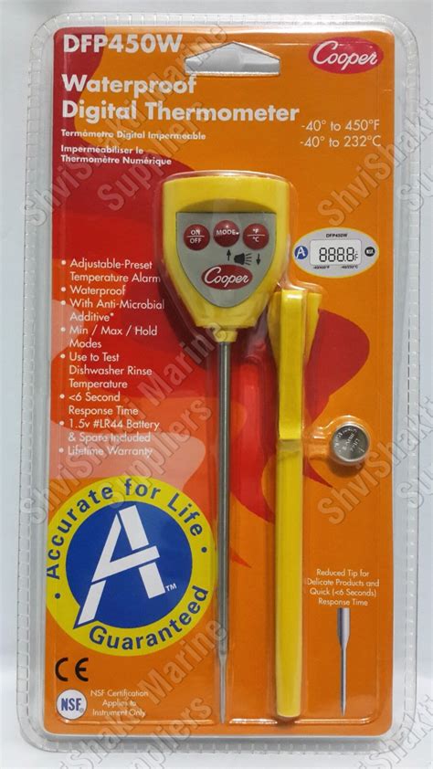 Cooper Atkins Dfp450w Digital Waterproof Thermometer Pocket Test Ebay