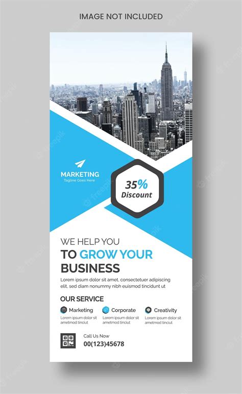 Premium Vector Professional Corporate Roll Up Banner Design Or Pull