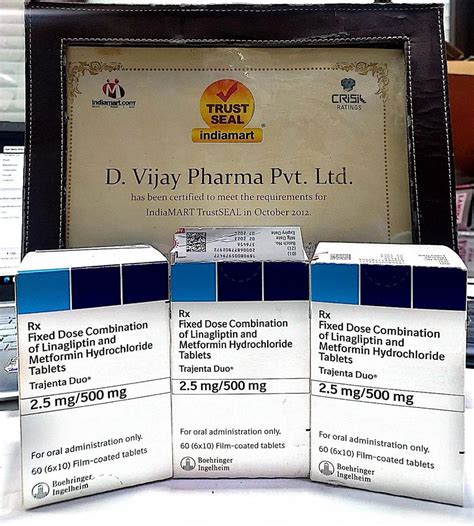 Trajenta Duo 25500mg Tablet Boehringer Ingelherim 25 Mg At Rs 260