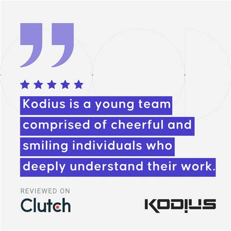 Kodius On Linkedin Kodius Clutch Review Testimonial Service