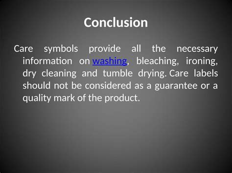 International Care Labelling System Ppt